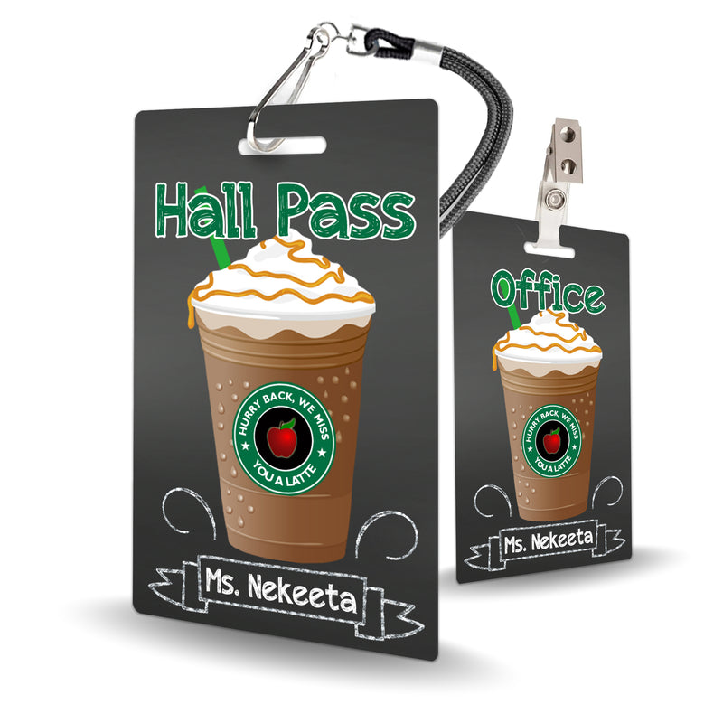 Coffee Hall Passes (Set of 10) - PVC Invites - VIP Birthday Invitations
