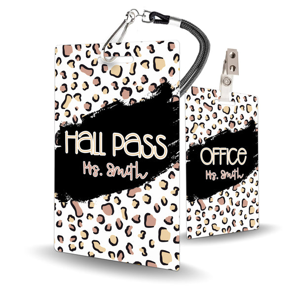 Leopard is a Neutral Hall Pass Set by Katie Gillespie - PVC Invites ...