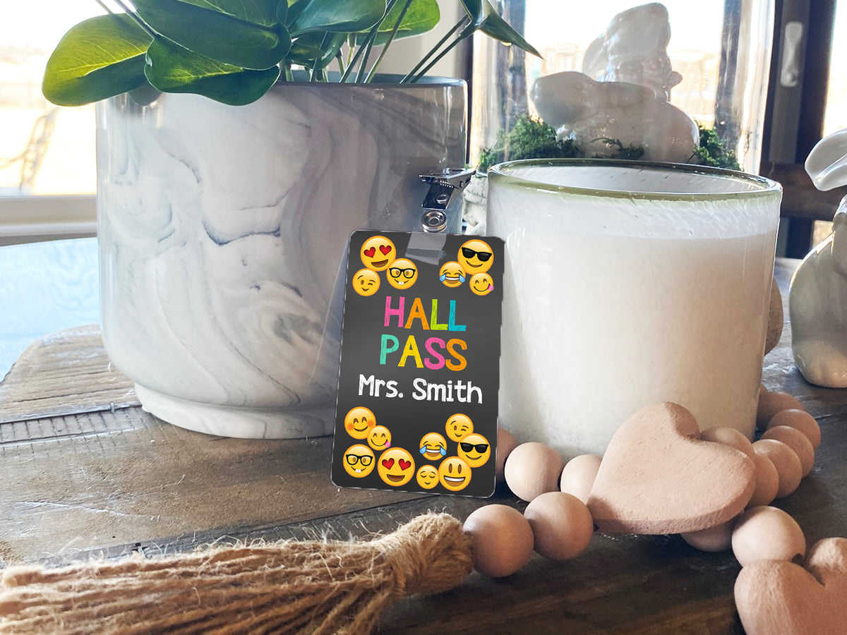 Emoji Hall Passes (Set of 10) - PVC Invites - VIP Birthday Invitations